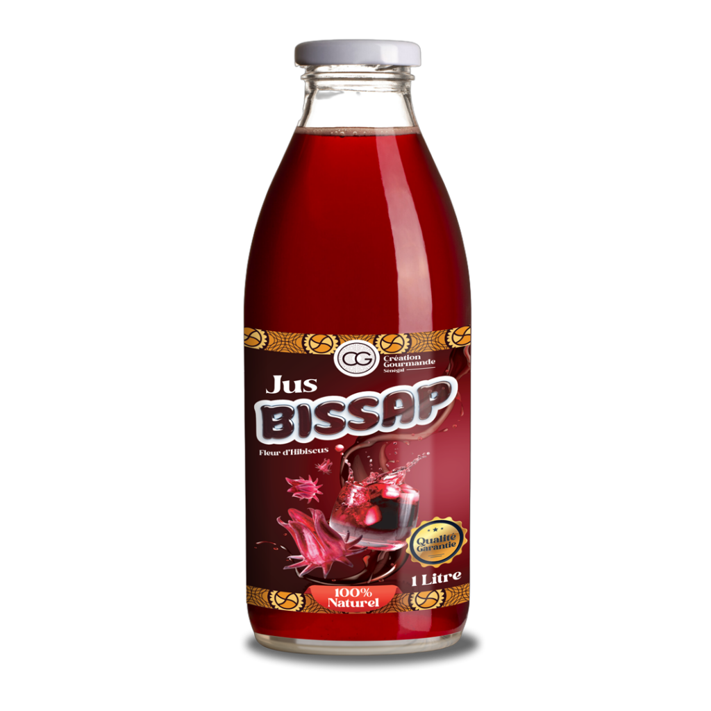Jus de Fleurs d'hibiscus (Bissap) 1 litre - Seneafood