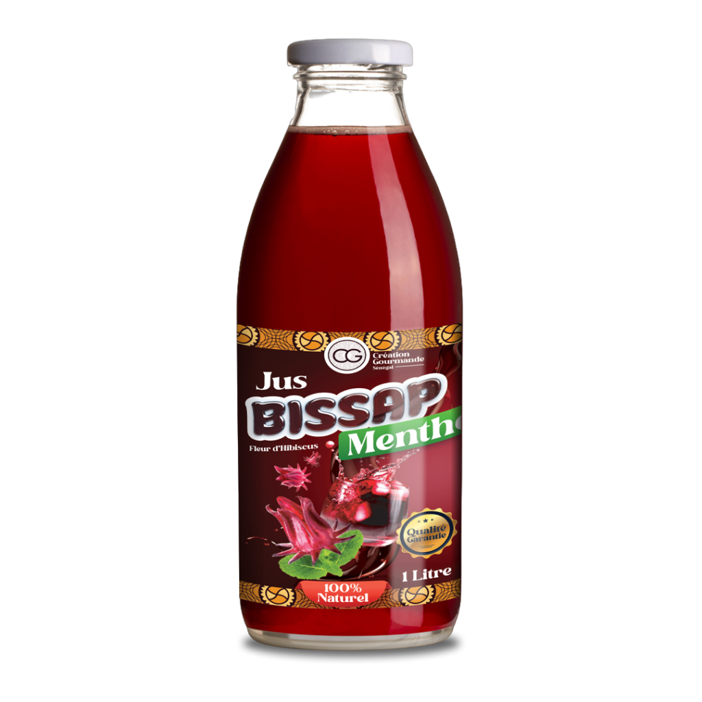 Jus de Fleurs d'hibiscus (Bissap) 1 litre - Seneafood